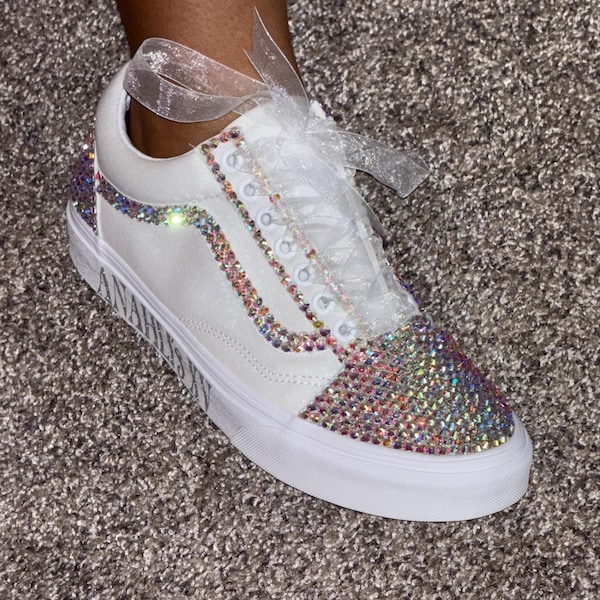 Custom Bling Rhinestone Vans Sneakers Shoes - Etsy