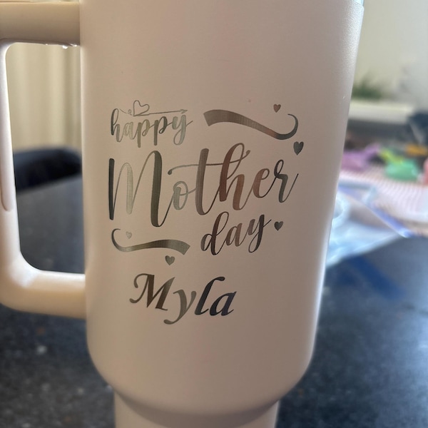 Personalized Stanley 40oz Cup, Custom Valentine's Day Gift, Monogrammed ...
