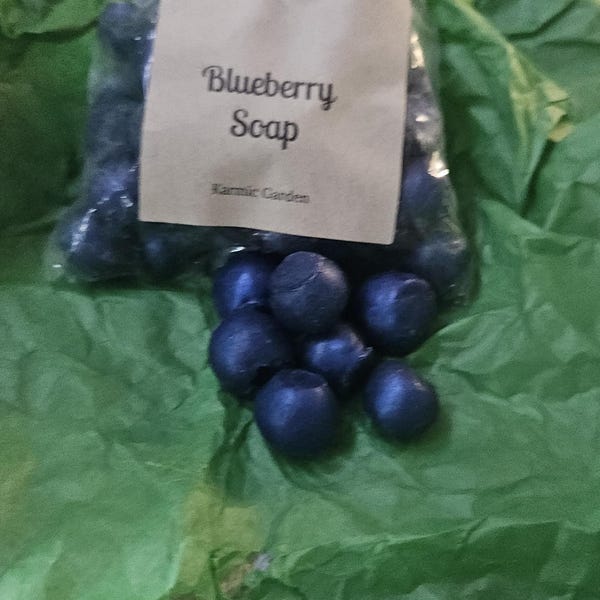 Blueberry Soap - Mini Soaps - Blueberries - Embeds - 3.50oz - Etsy