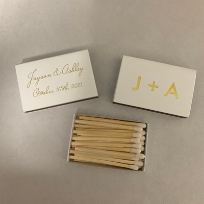 Personalized Wedding Matches Wedding Matches Custom Matchbox Wedding ...