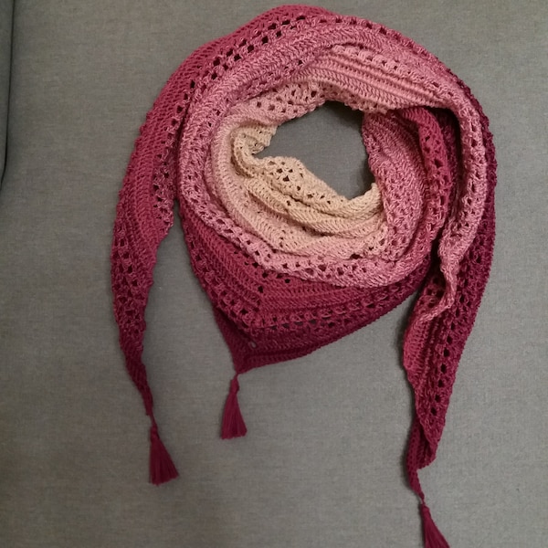 CROCHET PATTERN + VIDEO - This is Me Shawl - Top-down Triangle Shawl ...