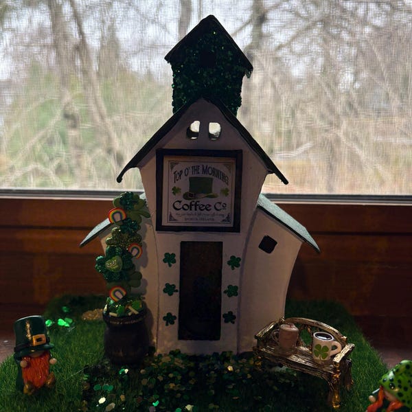Miniature Gnomes With Mushroom House/ Clay Gnomes House Rose Basket ...