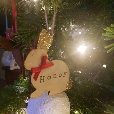 Personalised Christmas Tree Table Name Places Wooden Xmas - Etsy UK