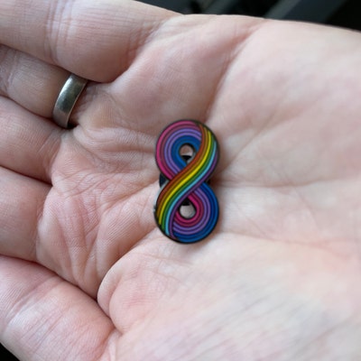Infinitely Bisexual Pin Subtle Bi Pride Accessory LGBT Gay Infinity ...