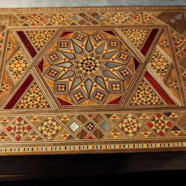 Decorative Storage Box, Handmade Chocolate Box, Jewelry Box Inlaid ...