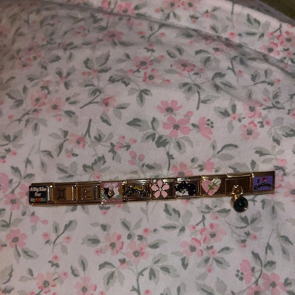 Personalized Italian Charm Bracelet, Custom Vintage Italian Charms, 300 ...