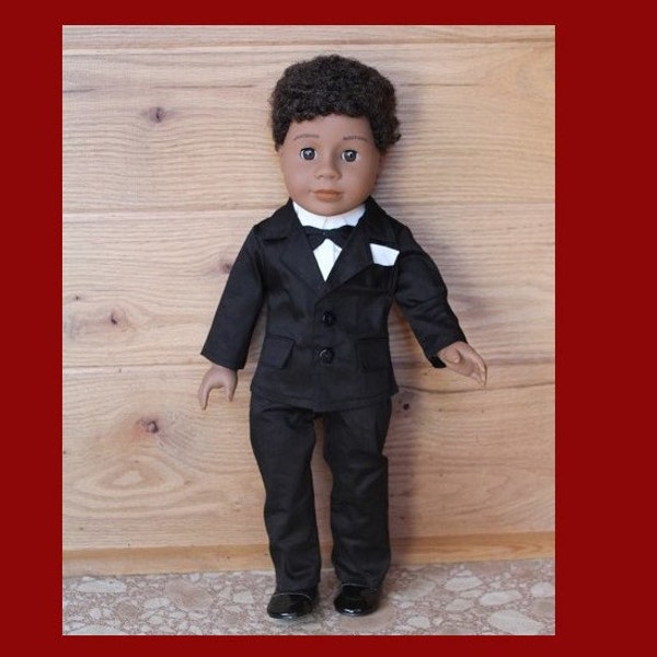 Tuxedo - 5 Piece Tuxedo Set for 18 Inch Dolls - Jacket, Pants, Belt ...