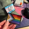 Sapphic Flag Embroidered Patch | LGBT Lesbian Sapphist WLW | Hook and ...