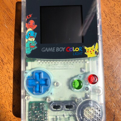Custom Backlit Nintendo Gameboy Color Pokemon Themed Squirtle ...