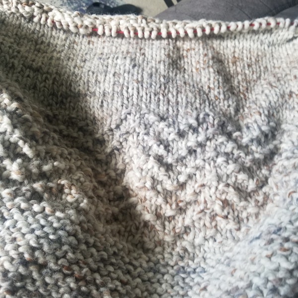 Modern Knit Blanket Pattern, Modern Mountain Throw, Textured Blanket ...