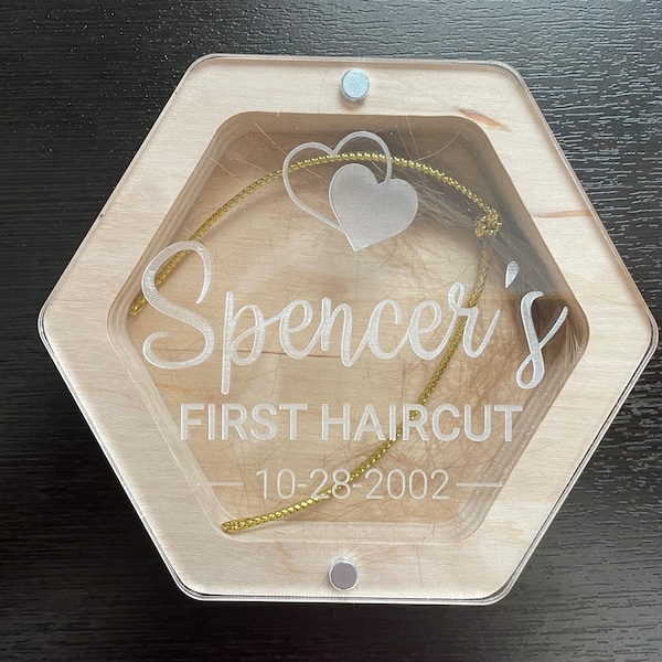 Baby First Tooth and Curl Keepsake Box, First Haircut Keepsake, Baby ...
