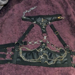 Rib Cage Chain Harness - Etsy