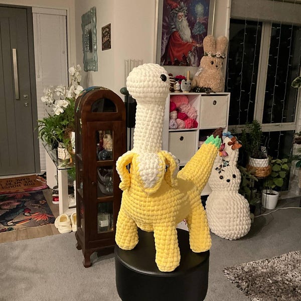 Bananasaurus Dinosaur NO SEW Crochet Pattern - Etsy
