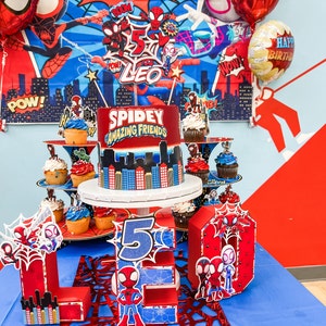 Spidey and His Amazing Friends 3D 7 Letters or Numbers Spidey Party ...