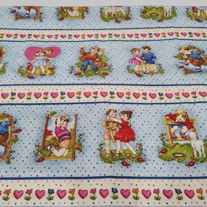 Patty Reed for Fabric Traditions 2004 NTT, Inc. – Paper Dolls on Blue ...