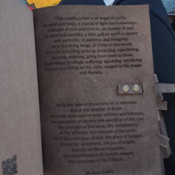 Custom Leather Religious Journal, Personalized Leather Priest Journal ...