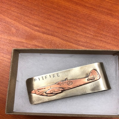 Spitfire Airplane Money Clip - Etsy