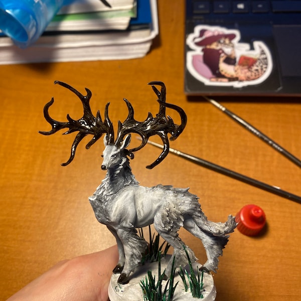 Woodland Stag Deer 3D Resin Printed 28mm Miniature Dungeons and Dragons ...