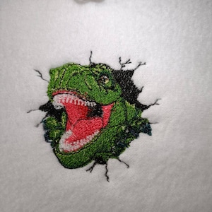 T-rex Machine Embroidery Design Dinosaur Embroidery Files - Etsy