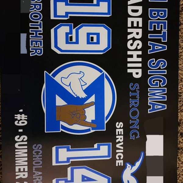 Personalized Phi Beta Sigma Wall Art, Sigma Man, Man Cave Gift, Sigma ...