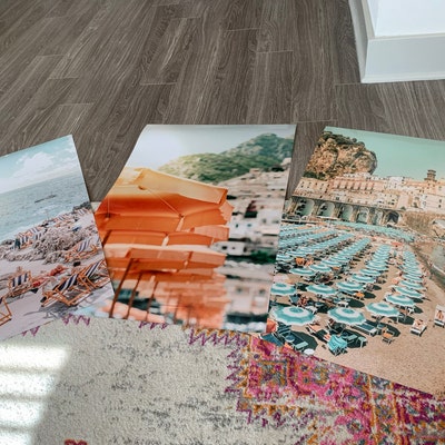 Beautiful Capri Ocean Set of Three, Italy Print, Italian Beach, Amalfi ...