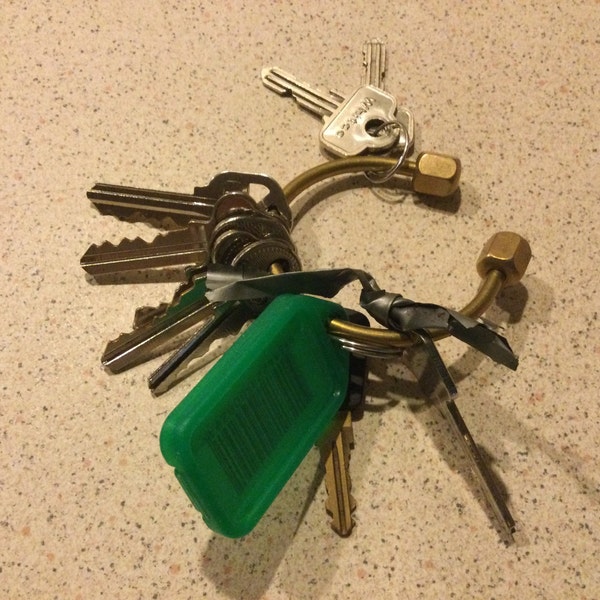 Brass Keychain Custom,key Hook,custom Keychain,brass Key Ring Hook ...