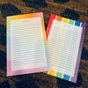 Pastel Rainbow Notepad, 4x6 Little Turkey Shoppe Cute Pastel Notepad ...