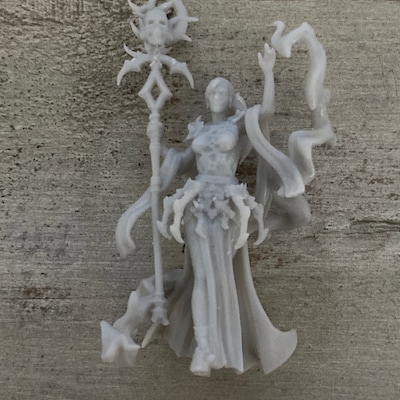 Dark Elf Female Cleric Drow Priestess of Loth 54mm,75mm, 100mm Scale ...