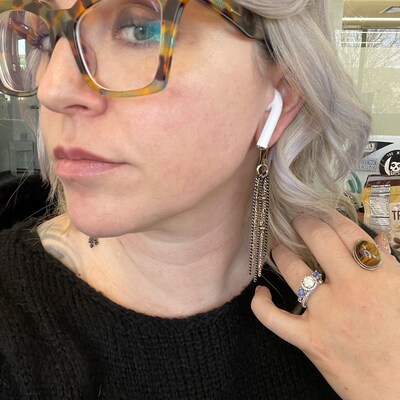 Raven Talon & Garnet Necklace Bronze Raven Talon With - Etsy