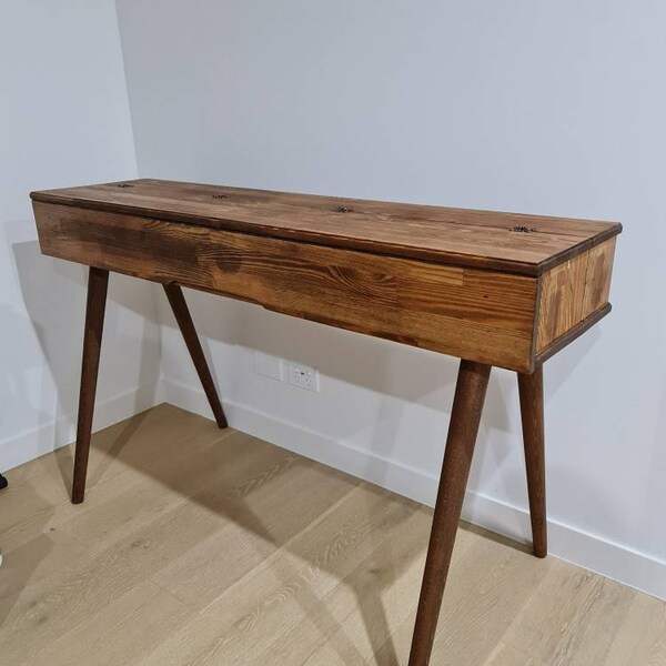 Mid Century Modern Solid Wood Piano Keyboard Stand - Etsy