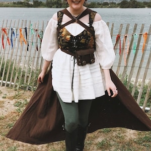 Elven Leaf Leather Pauldron Harness Elf Armor DK5107 - Etsy