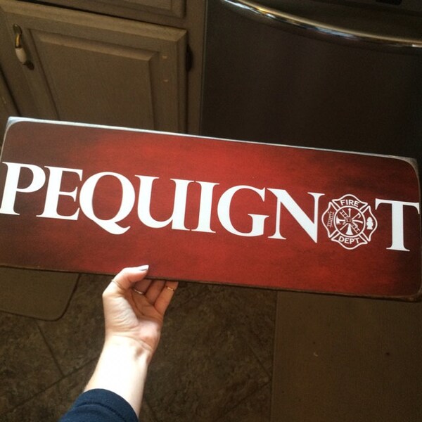 Firefighter Name Sign, Family Name, Firefighter Decor, Fireman Decor ...