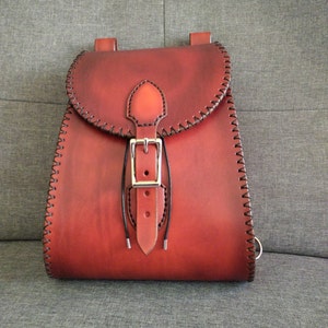 LUNA Leather Bag Pattern Backpack, Shoulder Bag PDF Leather Pattern - Etsy