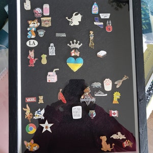 Pin Badge Display Metal-frame Enamel Pin Display Box for | Etsy Canada