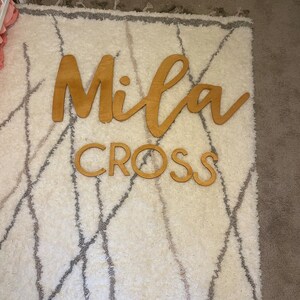 Custom Wood Name Sign for Nursery or Kids Room First & - Etsy