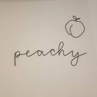 Handmade (black Pictured) Wire Words 'peachy' With Peach. Fun, Home ...