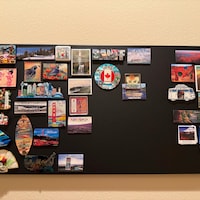 Metal Travel Magnet Board: Handmade Display Board - Etsy Canada