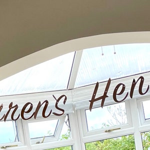 Personalised Hen Do Banner, Available in Bronze, Silver or Gold, Hen Do ...