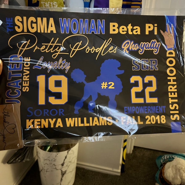 Personalized Phi Beta Sigma Wall Art, Sigma Man, Man Cave Gift, Sigma ...