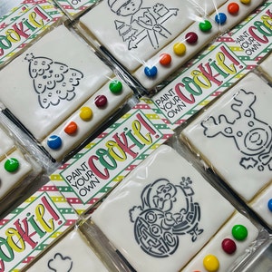 Printable DIY Cookie Kit Instruction Card 3.5 X 5 Printable Cookie Tag ...