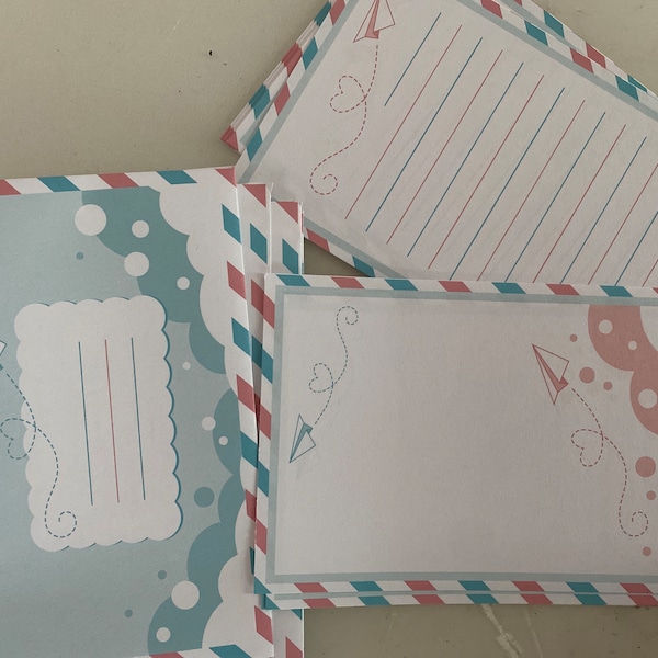 Super Cute Kawaii | Pastel | Airmail | Paper Airplanes | Classic ...