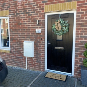 Personalised Modern Contemporary House Door Sign 3D Numbered House Sign ...