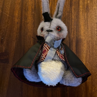 Creepy Plush Bunny Weird Stuffed Animal Handmade Halloween - Etsy