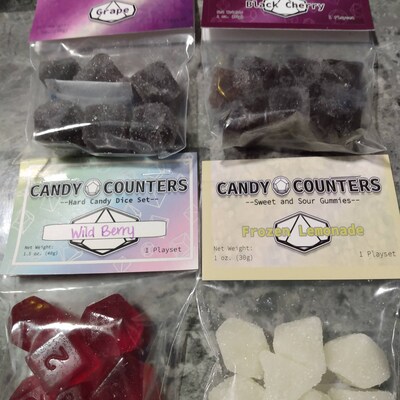 Pineapple Candy Dice, Kohakutou Gummies, Dungeons and Dragons, Roll for ...