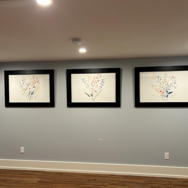 Wildflower Home Decor Wall Art for Living Room Wild Floral Artwork Set ...