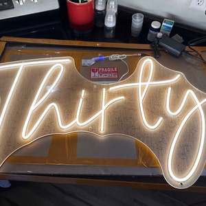 Custom Happy Birthday Neon Light, Personalized Light Led Name Sign ...