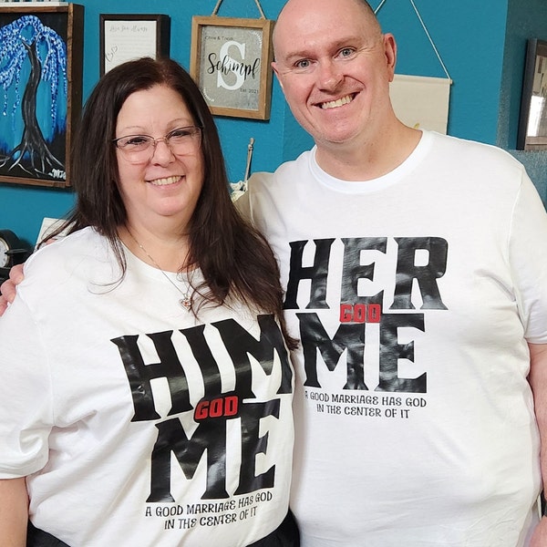I Belong to God and Her | Matching Couples Shirt | Christian Couples ...