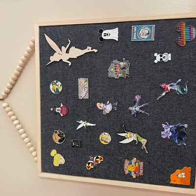 Minimalist Disney Magic Kingdom Inspired Pin Board Natural - Etsy