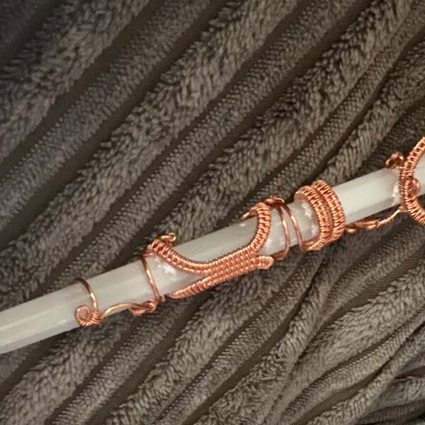 Copper Wire Wrapped Amethyst Wand - Etsy