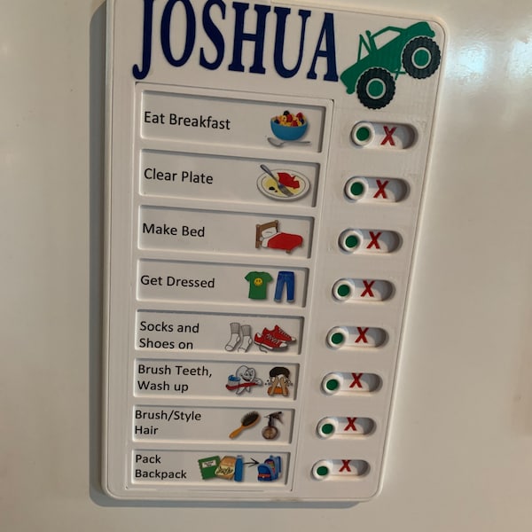 Reward Chore Chart for Kids With Pop-up Token – Customizable & Magnetic ...